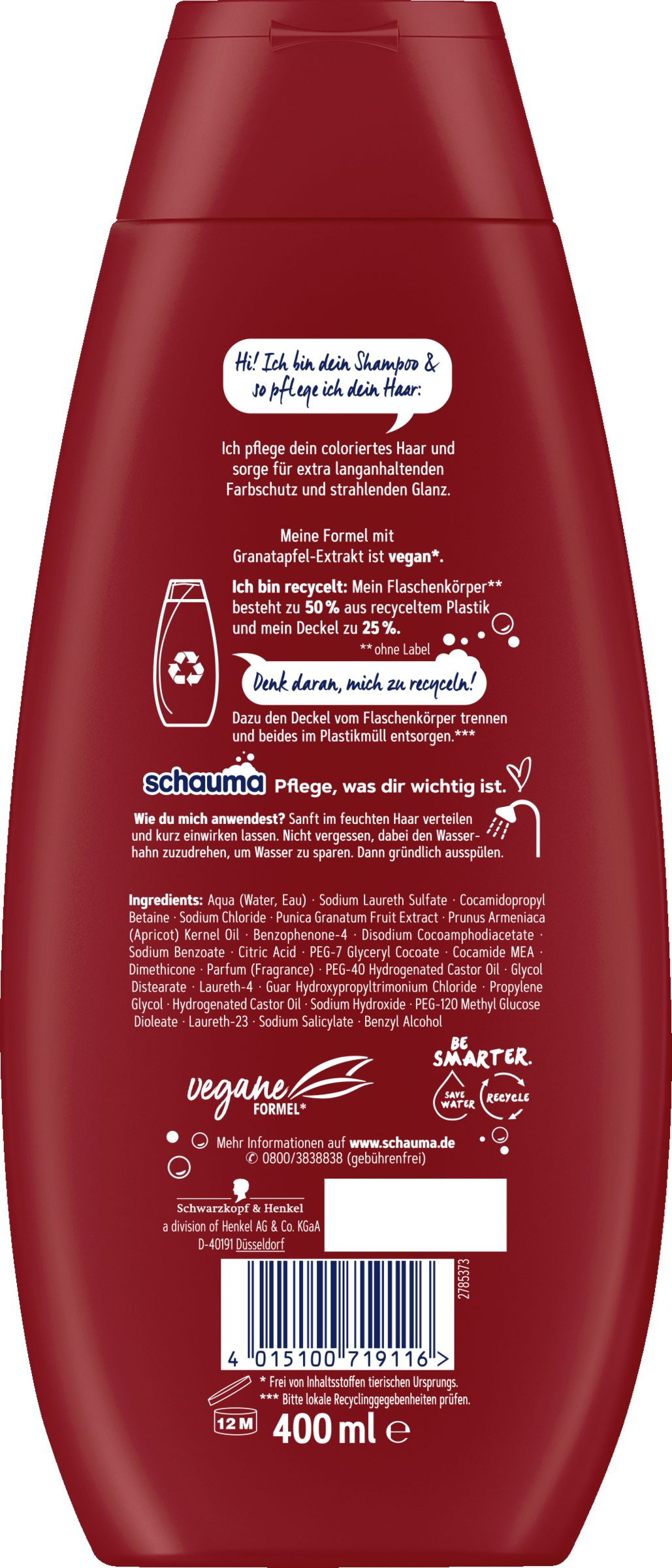 Schauma Shampoo Color Glanz Køb online | rossmann.dk