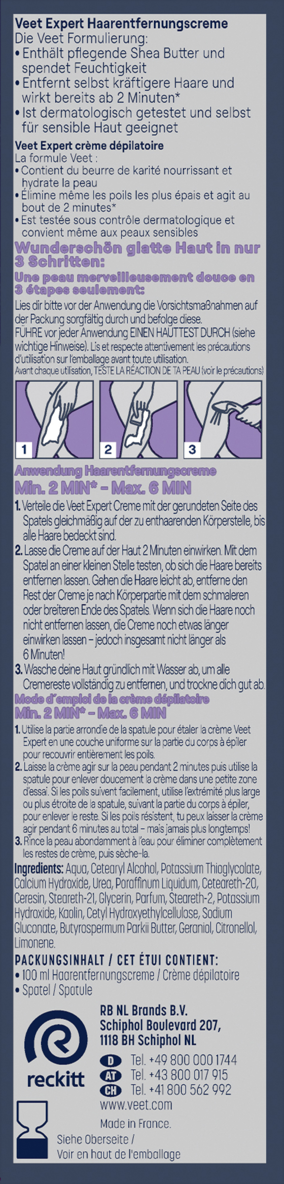 Veet Ekspert hårfjerningscreme krop + ben Køb online | rossmann.dk