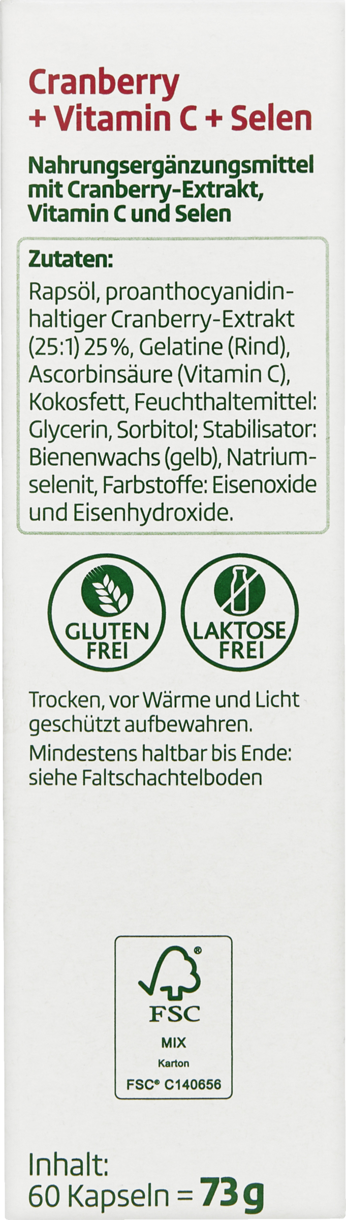 altapharma Cranberry + C-vitamin + selen-kapsler Køb online | rossmann.dk