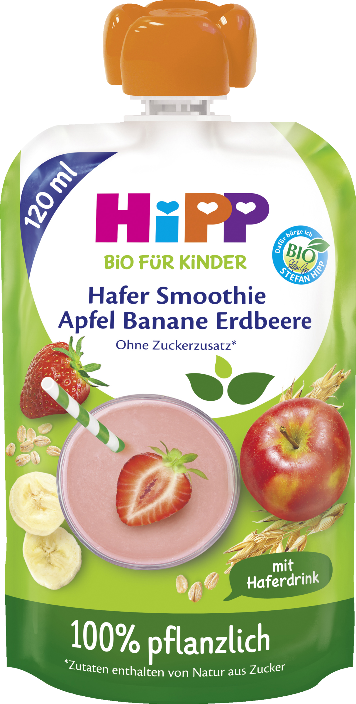 HiPP Økologisk til børn, havre-smoothie æble banan jordbær Køb online ...