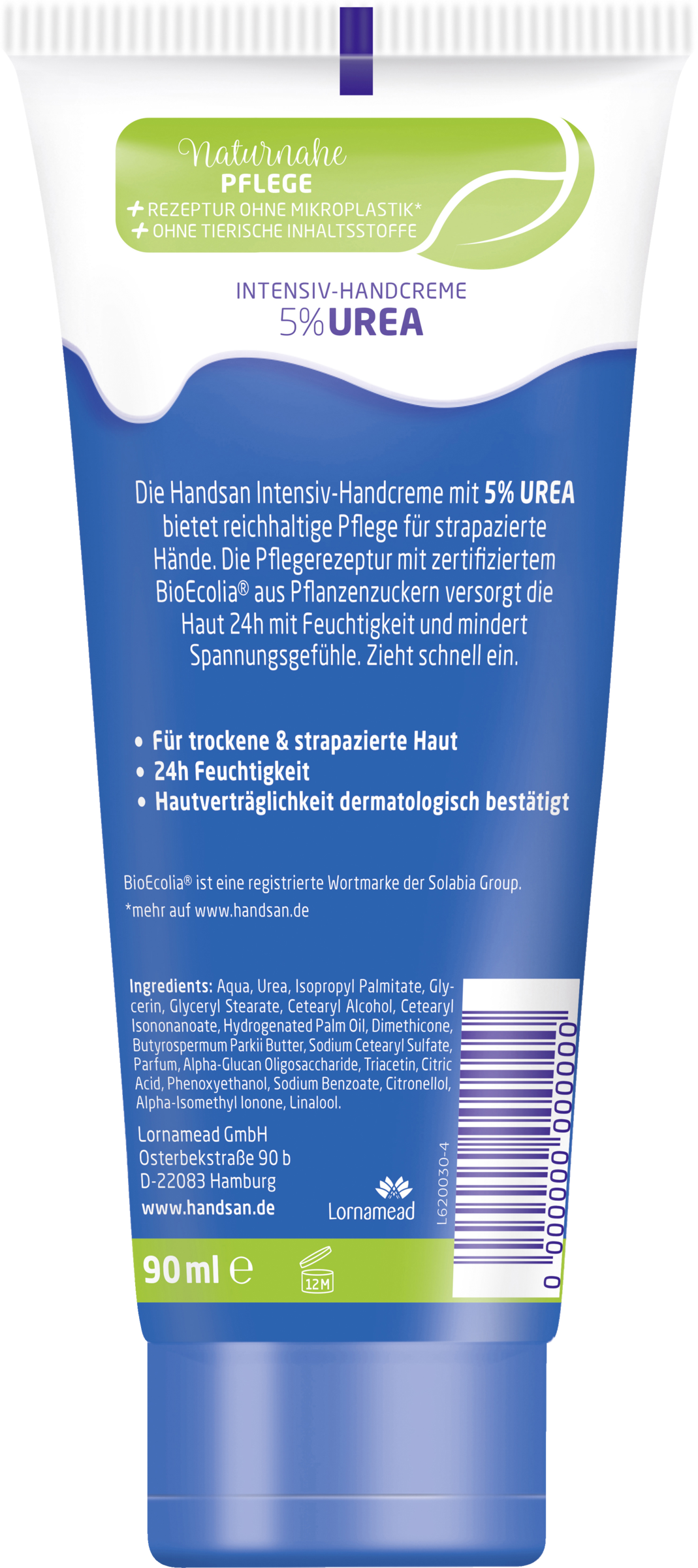 Handsan 24h intensiv håndcreme 5% urea Køb online | rossmann.dk