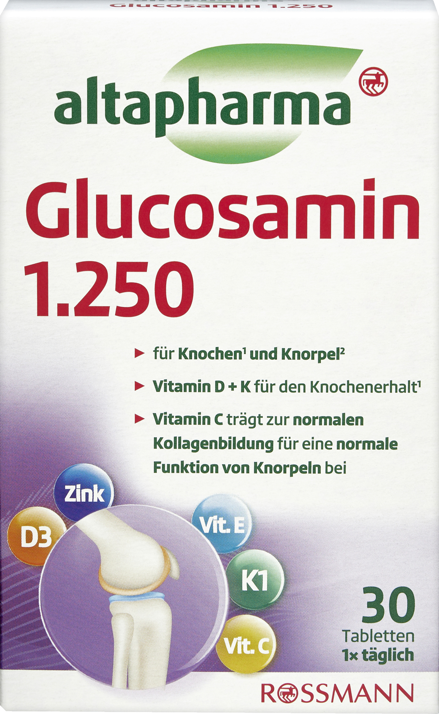 altapharma Glucosamin 1250 tabletter Køb online | rossmann.dk