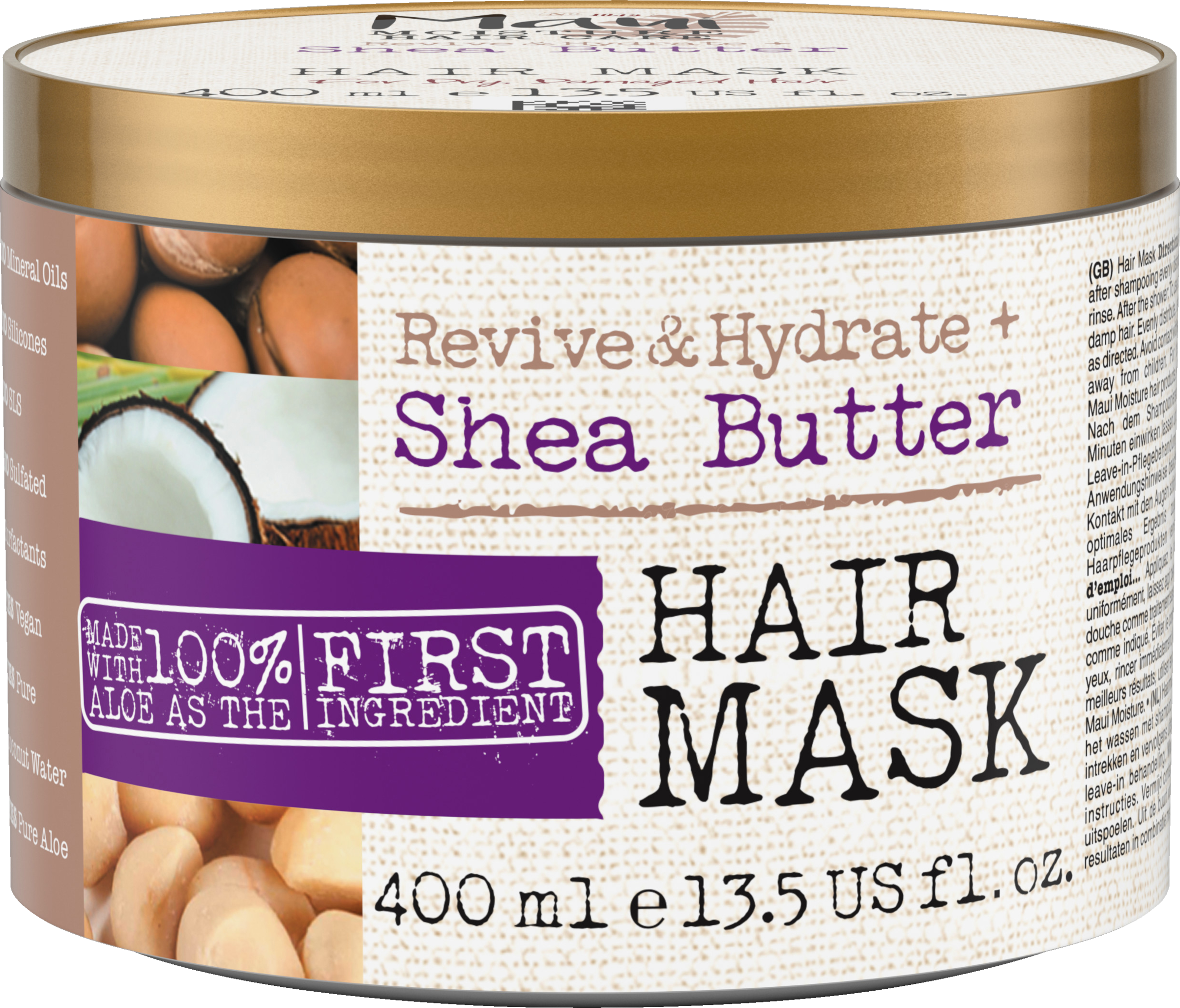 Maui Moisture Revive & Hydrate + Shea Butter Hair Mask Køb online ...