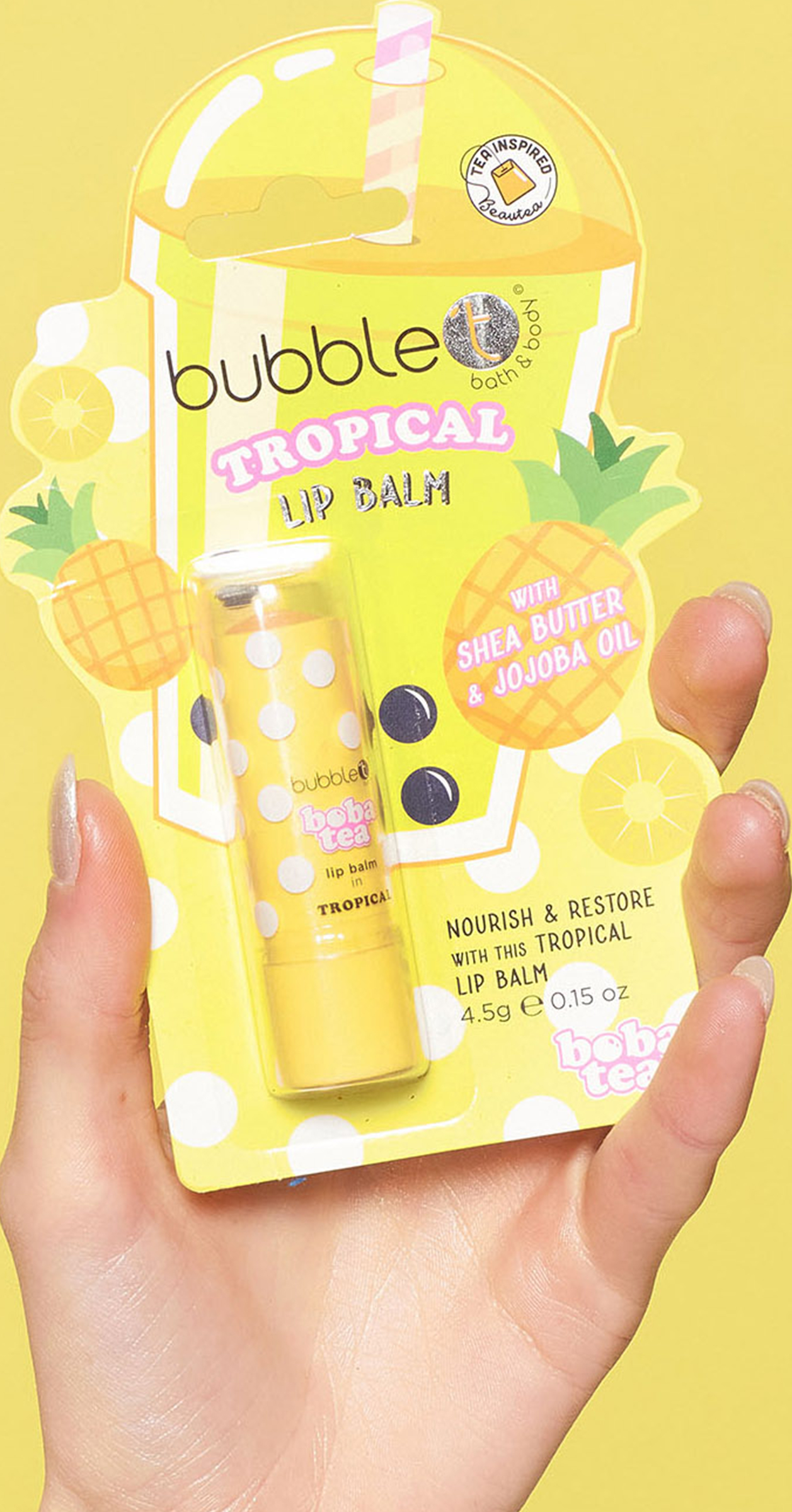 bubble t Lip Balm Tropical Køb online | rossmann.dk