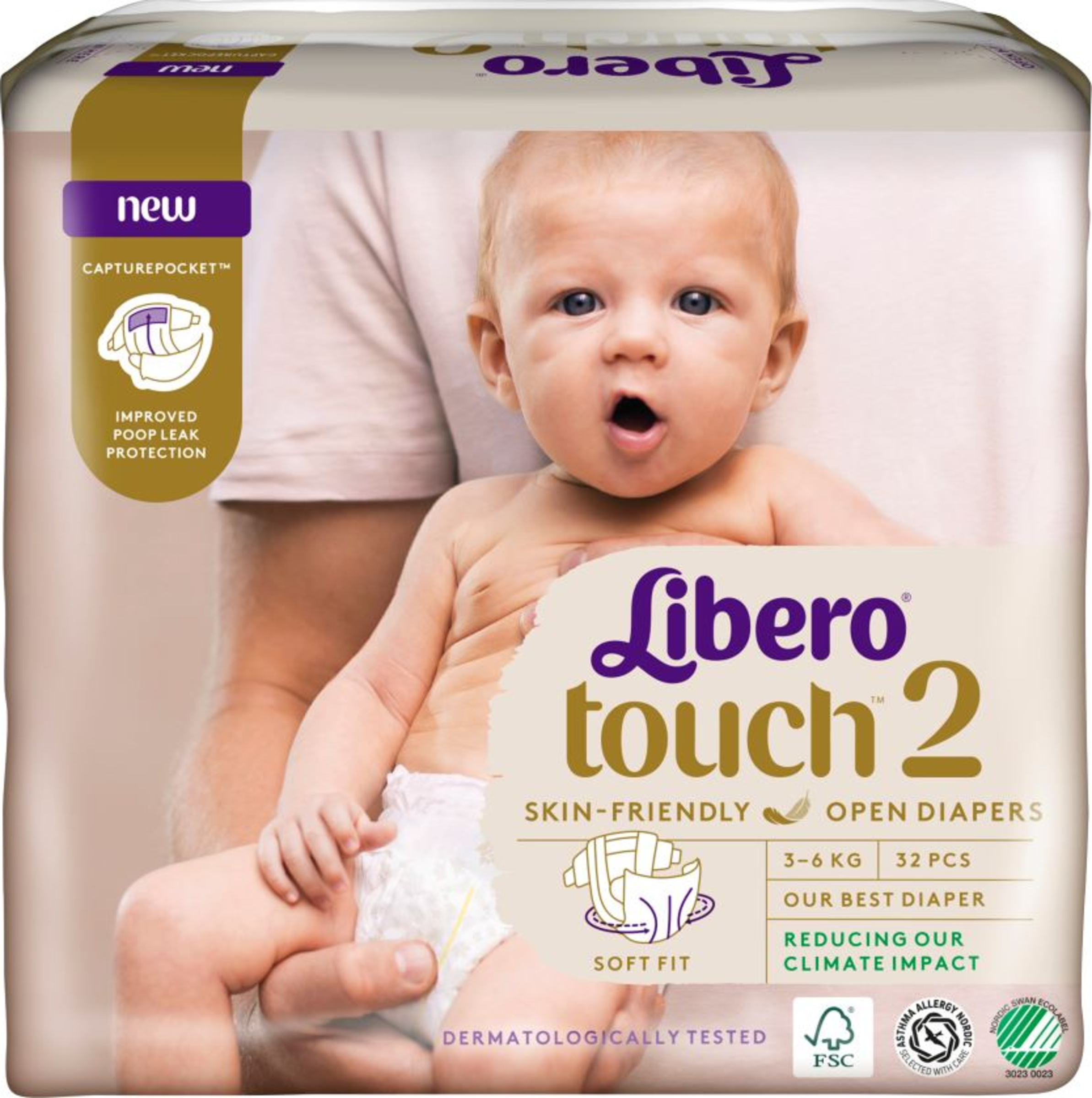 Libero Touch bleer str. 2, 32 stk., 3-6 kg Køb online | rossmann.dk