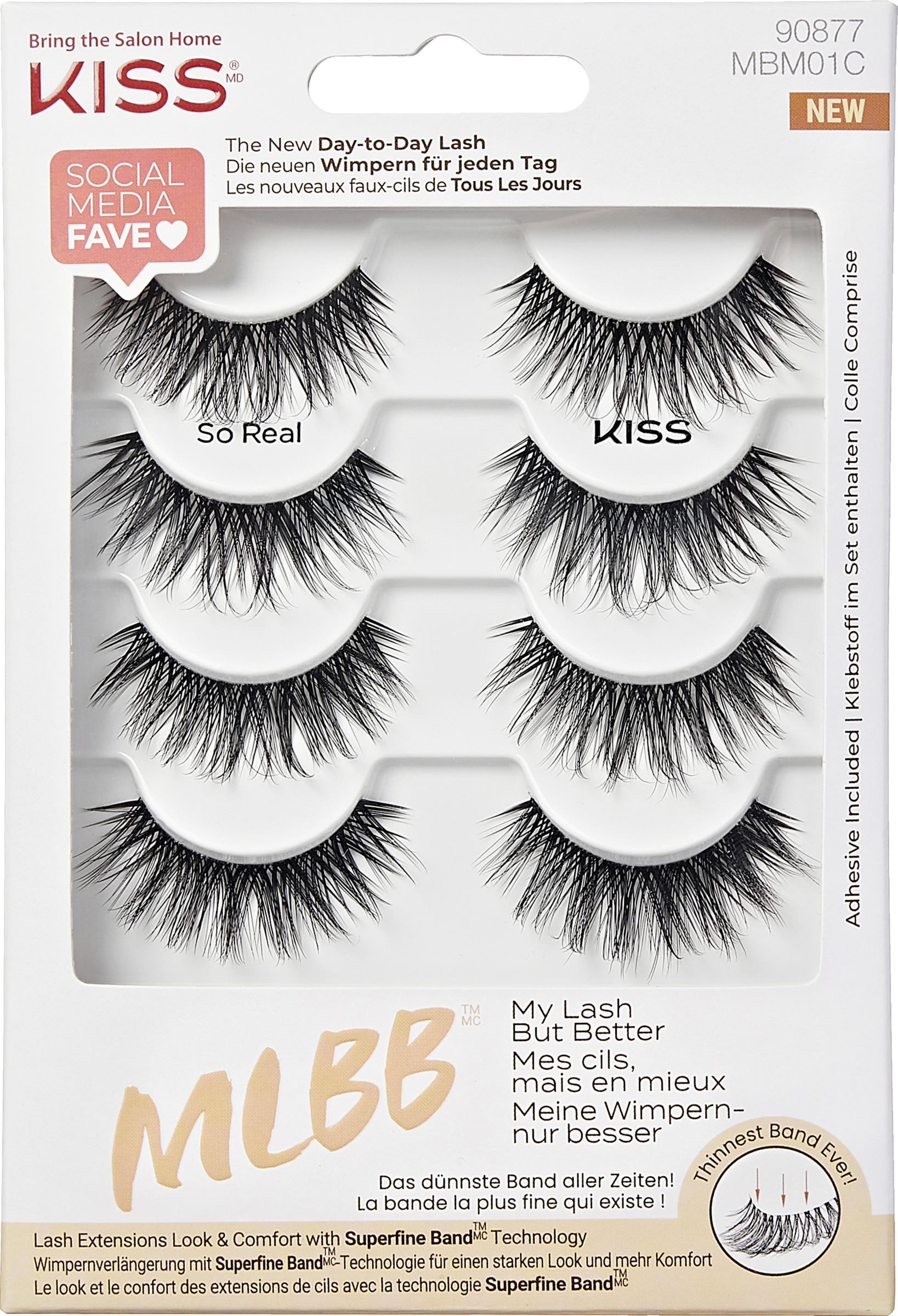 KISS MLBB Lashes Multipack - So real Køb online | rossmann.dk