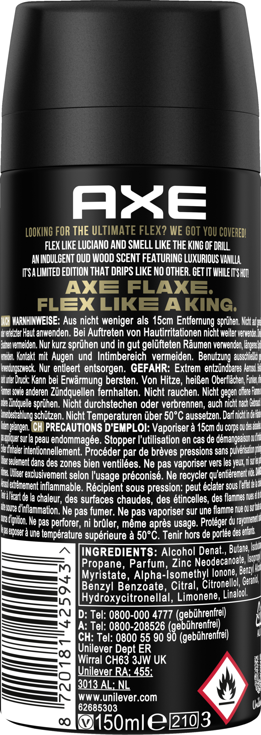 AXE Deo & Bodyspray Flaxe Køb online | rossmann.dk