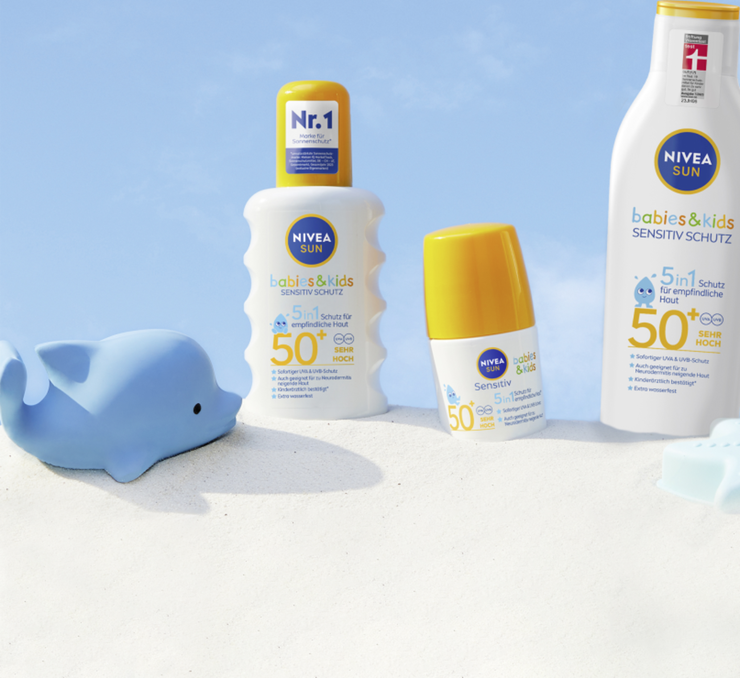 NIVEA SUN Babies & Kids sensitiv beskyttende sollotion solfaktor 50 ...