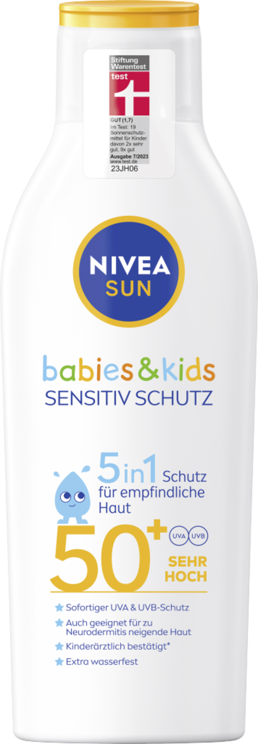 NIVEA SUN Babies & Kids sensitiv beskyttende sollotion solfaktor 50 ...