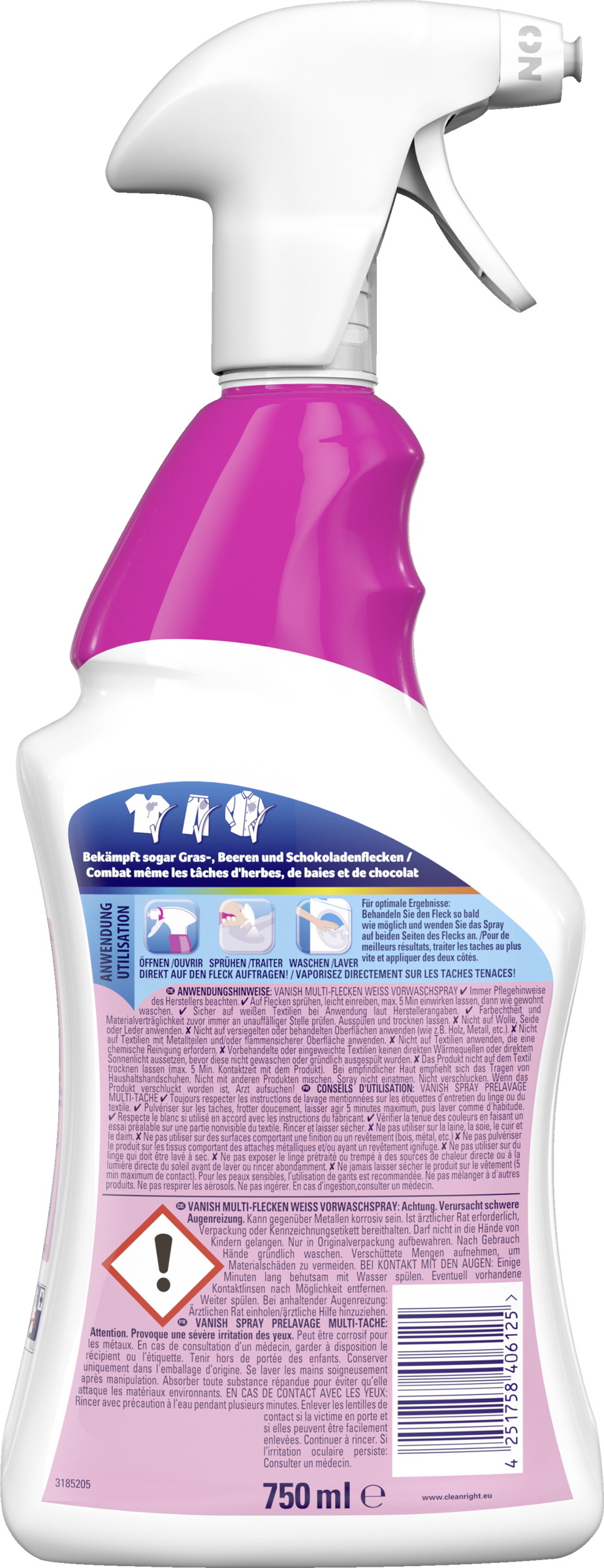 Vanish Oxi Action forvaskespray til flere slags pletter, hvid Køb ...