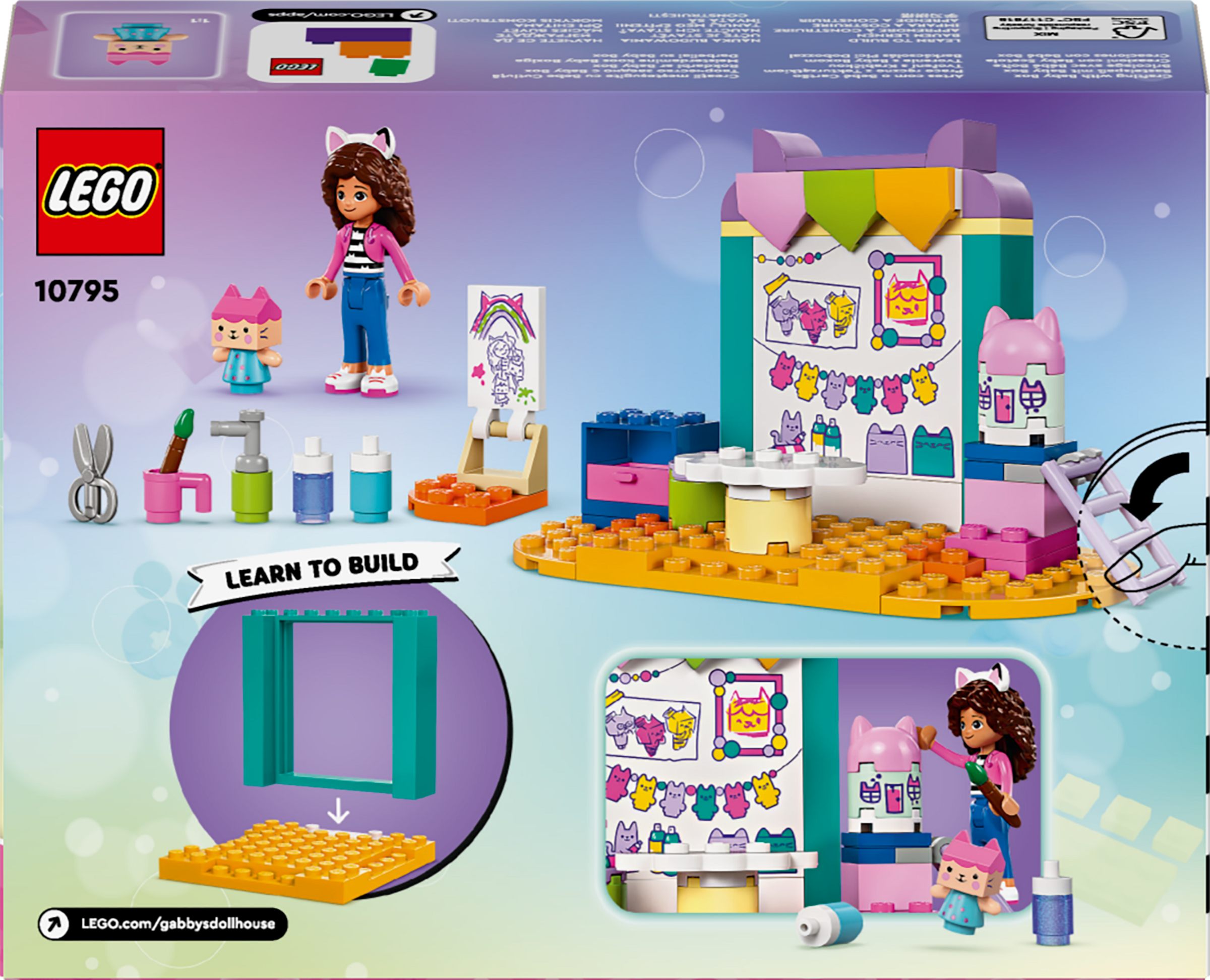 LEGO 10795 Gabby's Dollhouse kreativt sæt med baby box Køb online ...