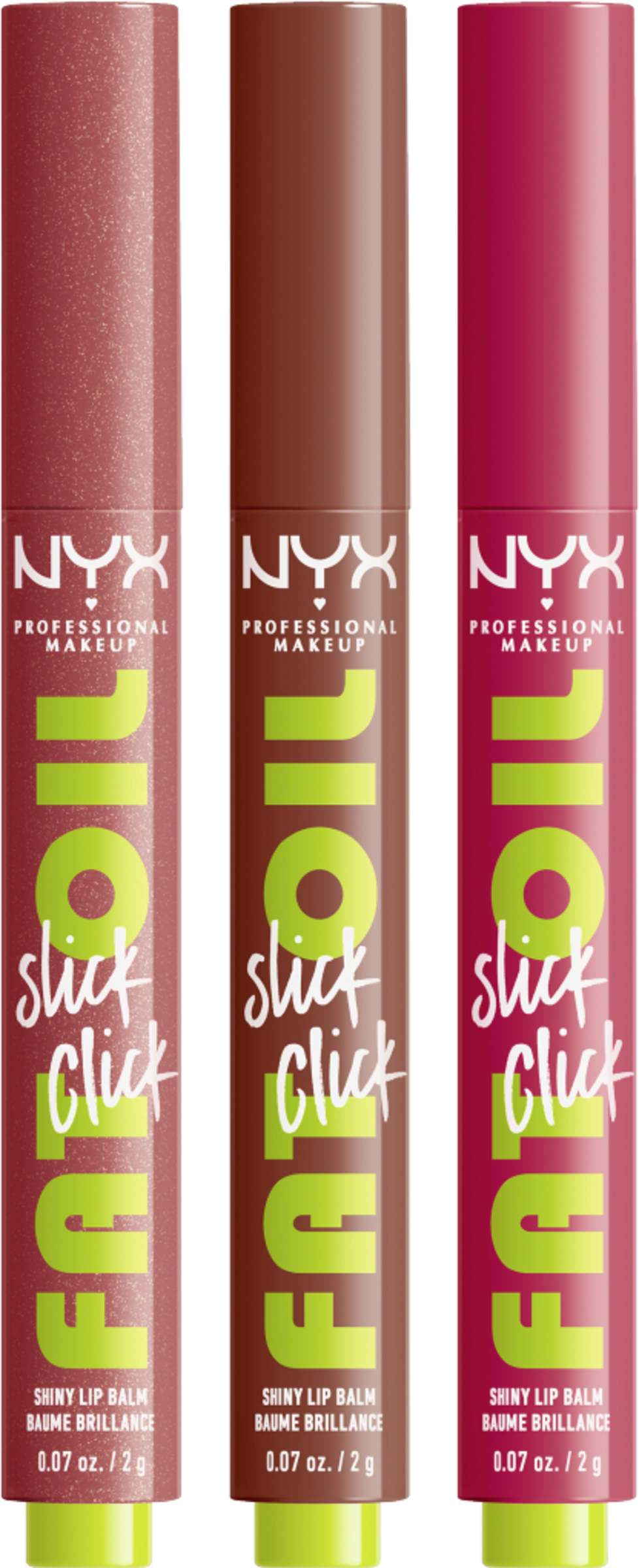 NYX Professional MakeUp Sæt Læbestift Fat Oil Slick Click Trio Køb ...