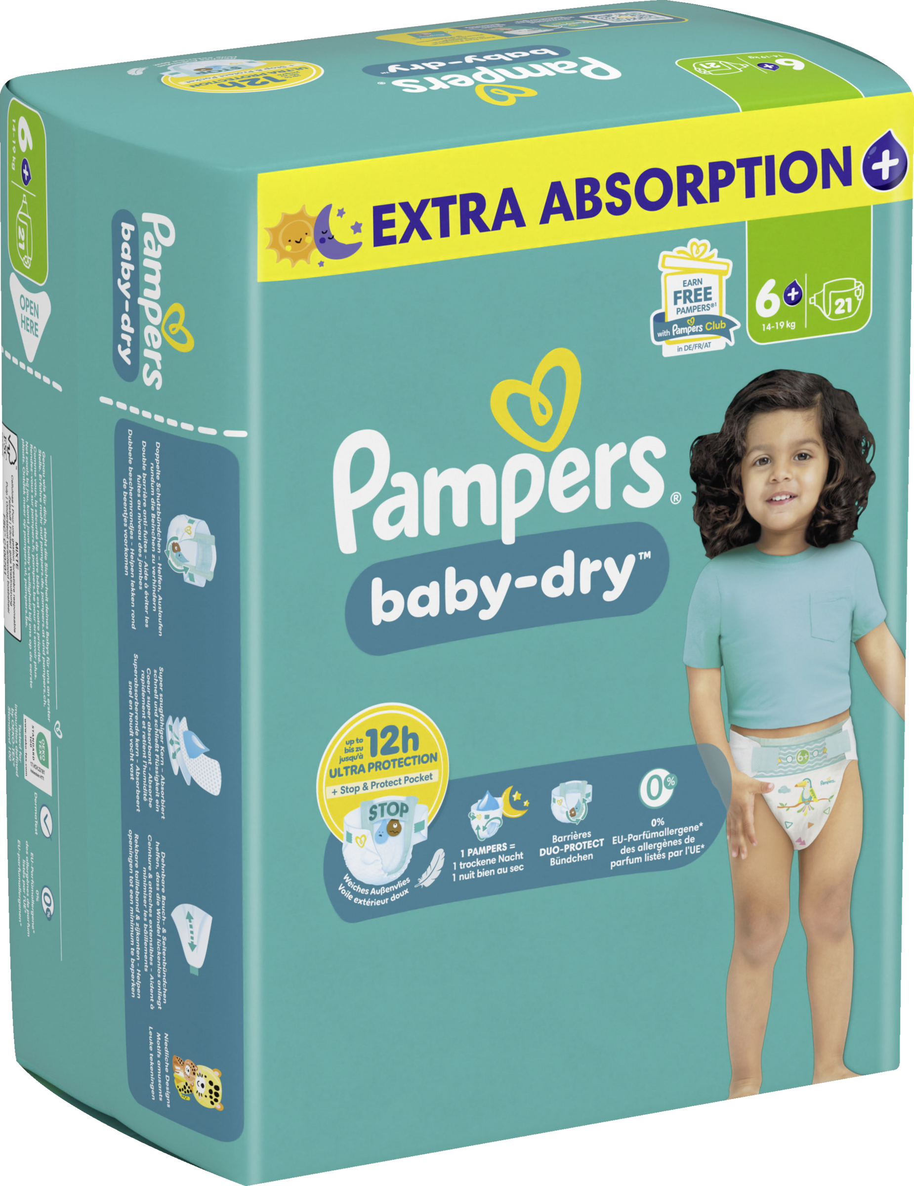 Pampers Baby Dry Extra Large Single Pack bleer str. 6, 14-19 kg Køb ...