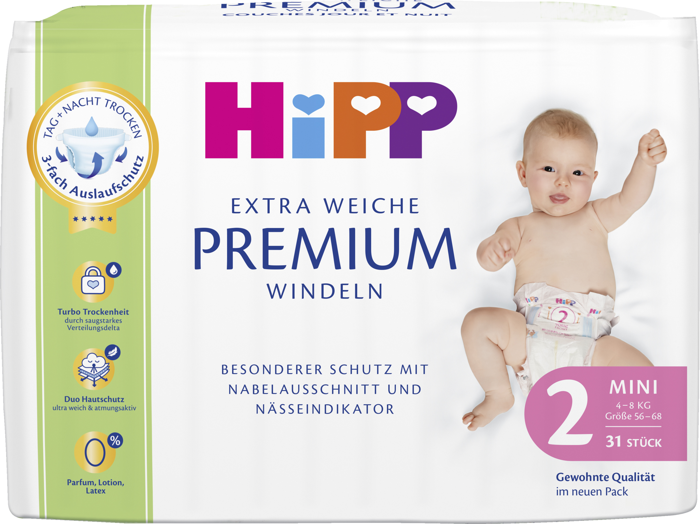 HiPP Babysanft bleer Mini str. 2 (4-8 kg) Køb online | rossmann.dk