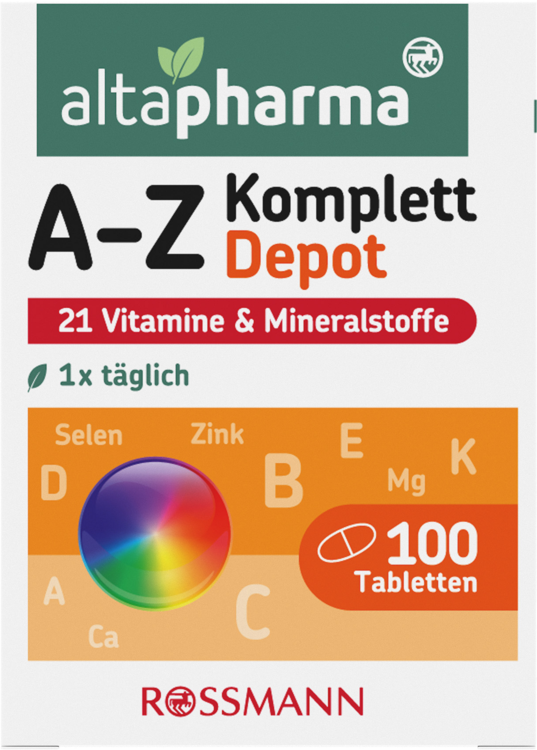 altapharma A-Z Depot Multivitamin + Mineral Køb online | rossmann.dk