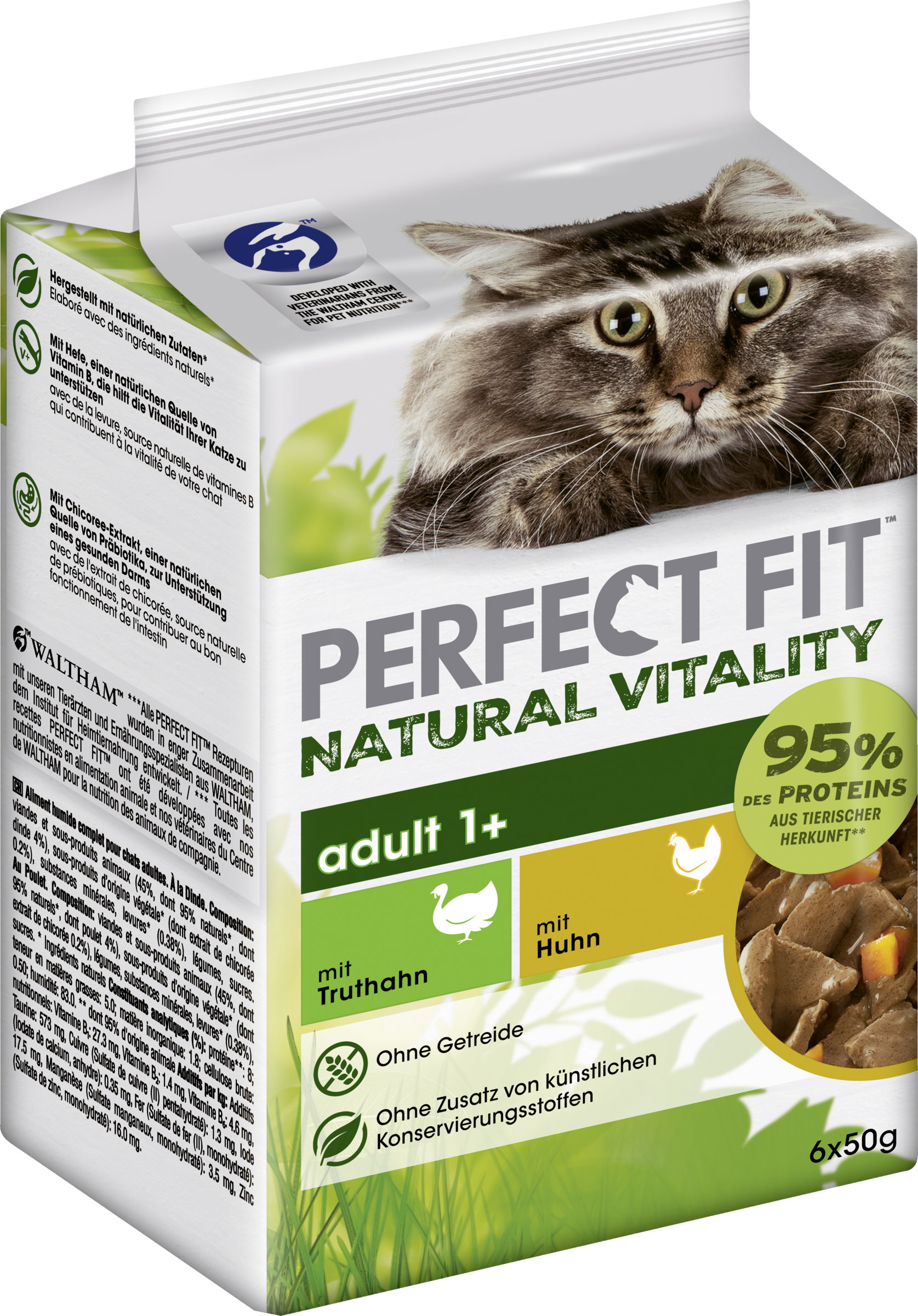 Perfect Fit Katze Natural Vitality Adult 1+ med kalkun og kylling ...