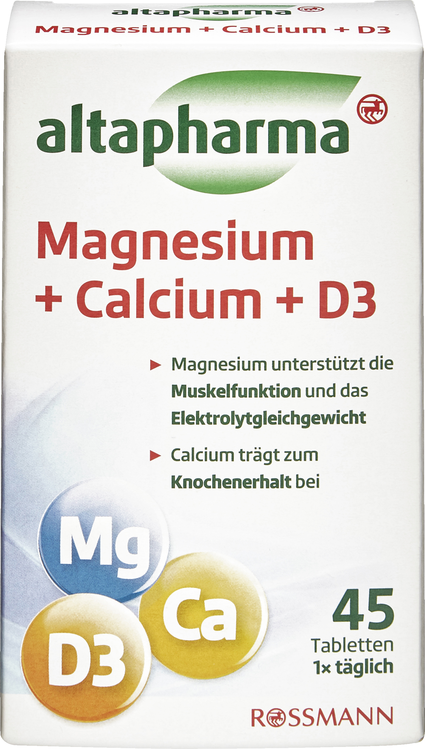 altapharma Magnesium + Calcium + D3 Køb online | rossmann.dk