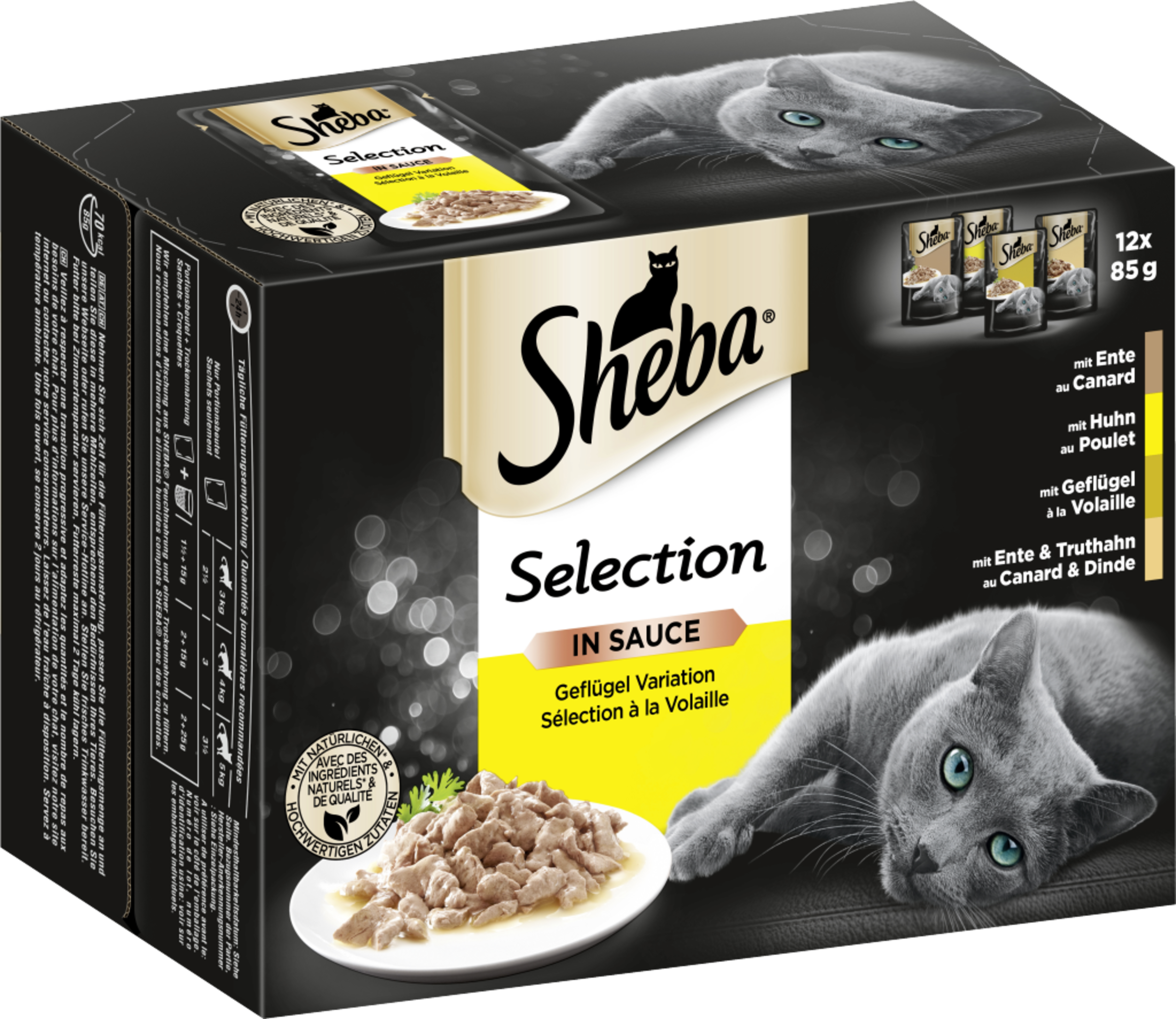 Sheba Selection i sauce med fjerkræ variation multipakke Køb online ...