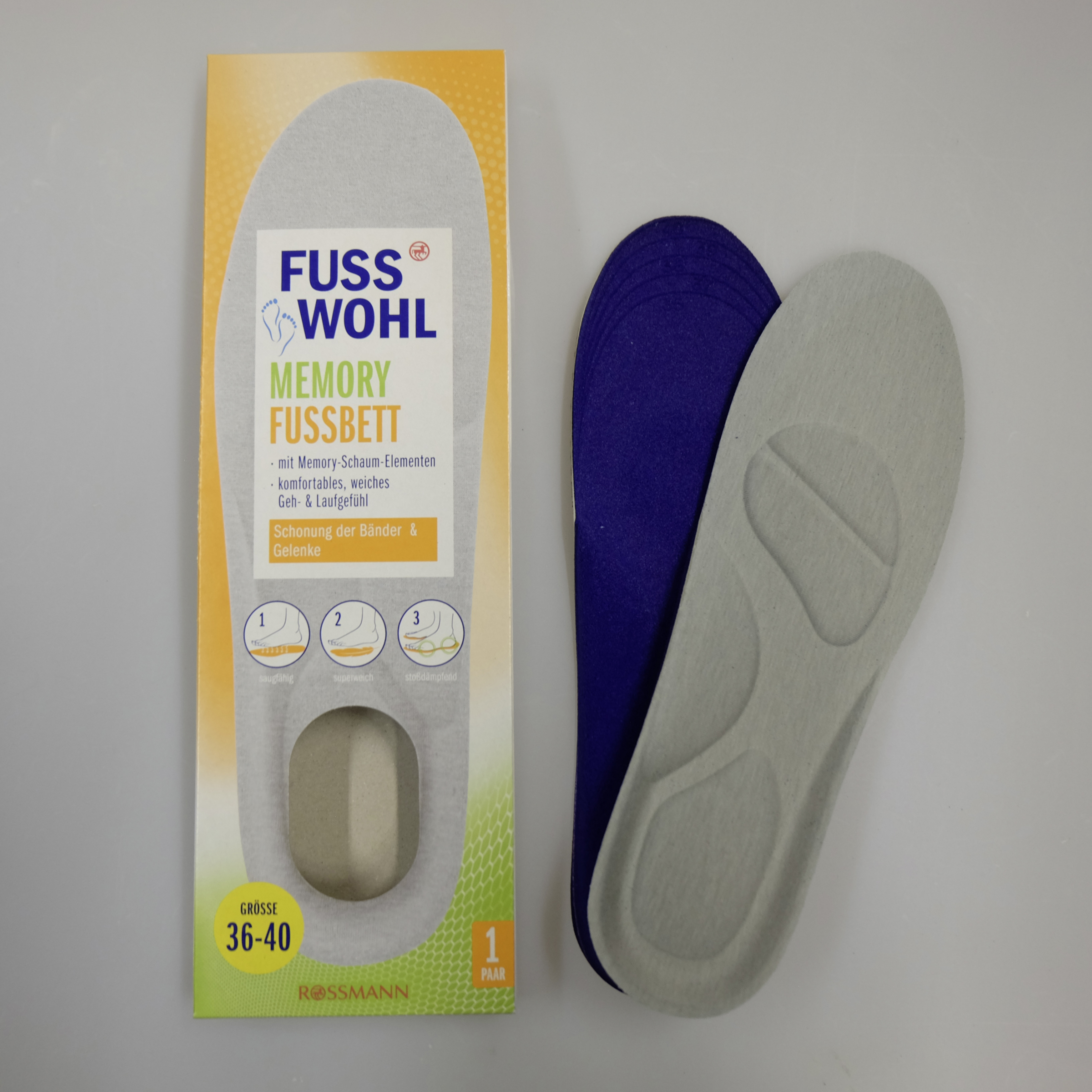 FUSSWOHL Memory fodseng str. 36-40 Køb online | rossmann.dk