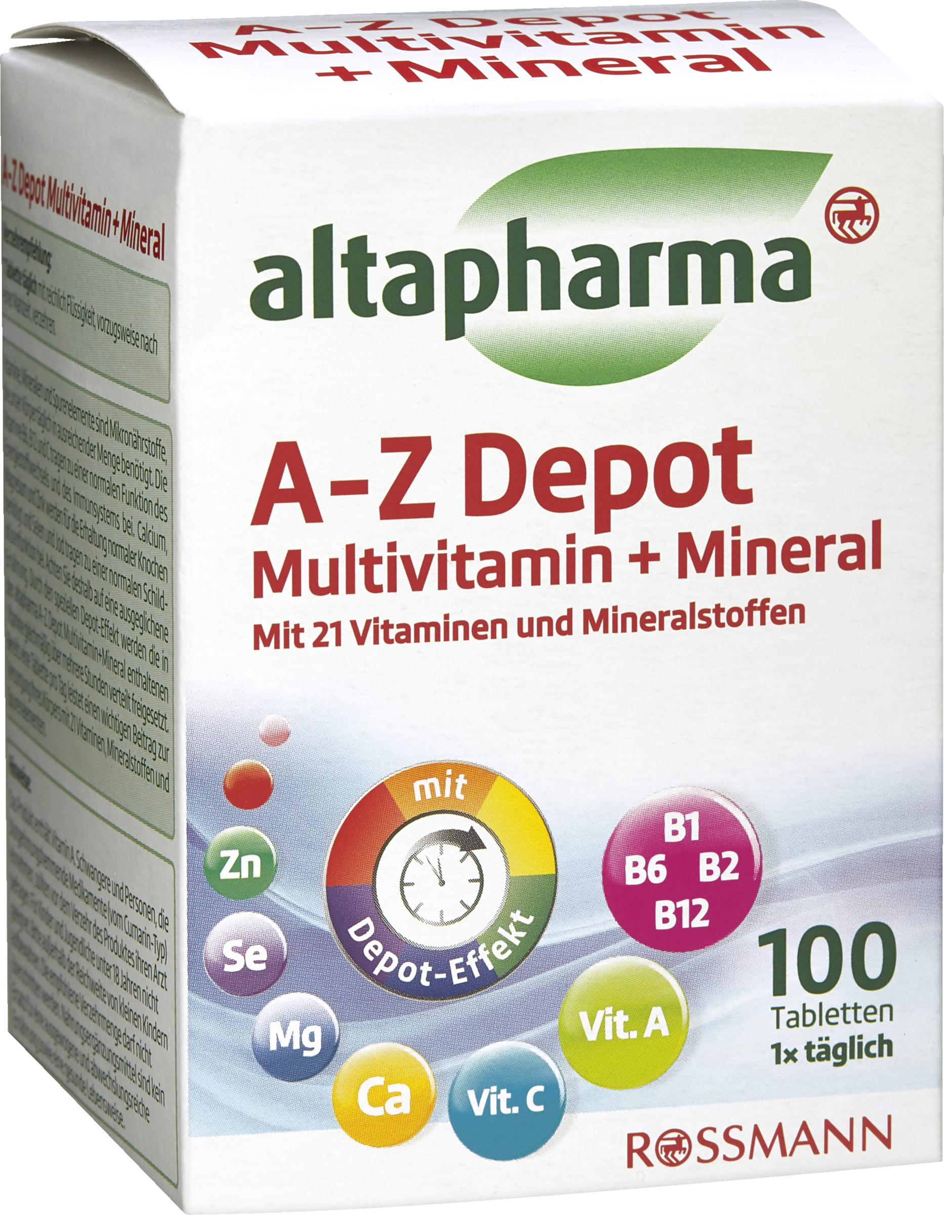altapharma A-Z Depot Multivitamin + Mineral Køb online | rossmann.dk