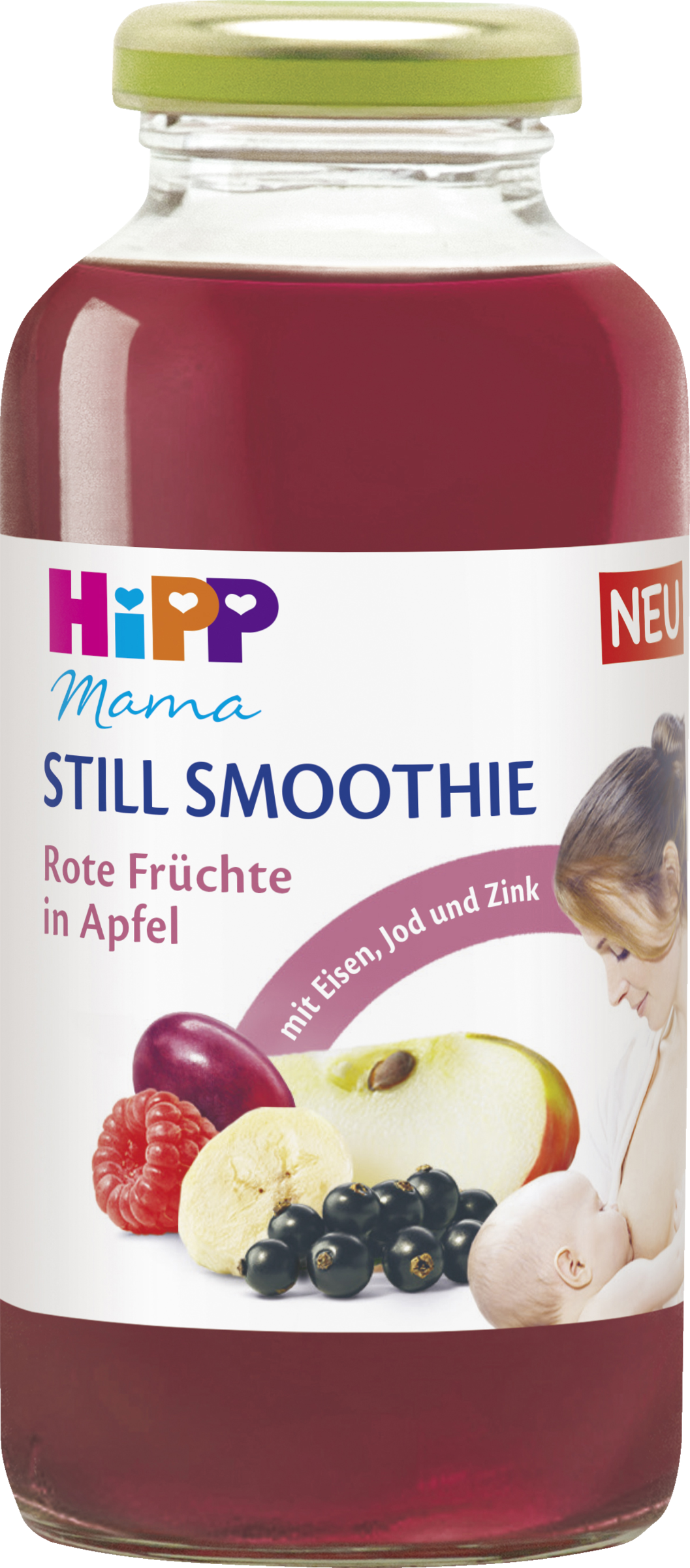 HiPP Mama Smoothie, amning, røde frugter og æble Køb online | rossmann.dk
